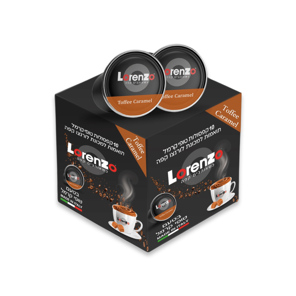 מארז 10 קפסולות לורנצו – בטעם טופי קרמל - LORENZO CAFE | לורנצו קפה ...